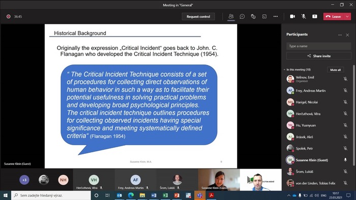 Tandem Teaching at SKODA AUTO University in the summer semester 2020/ ...